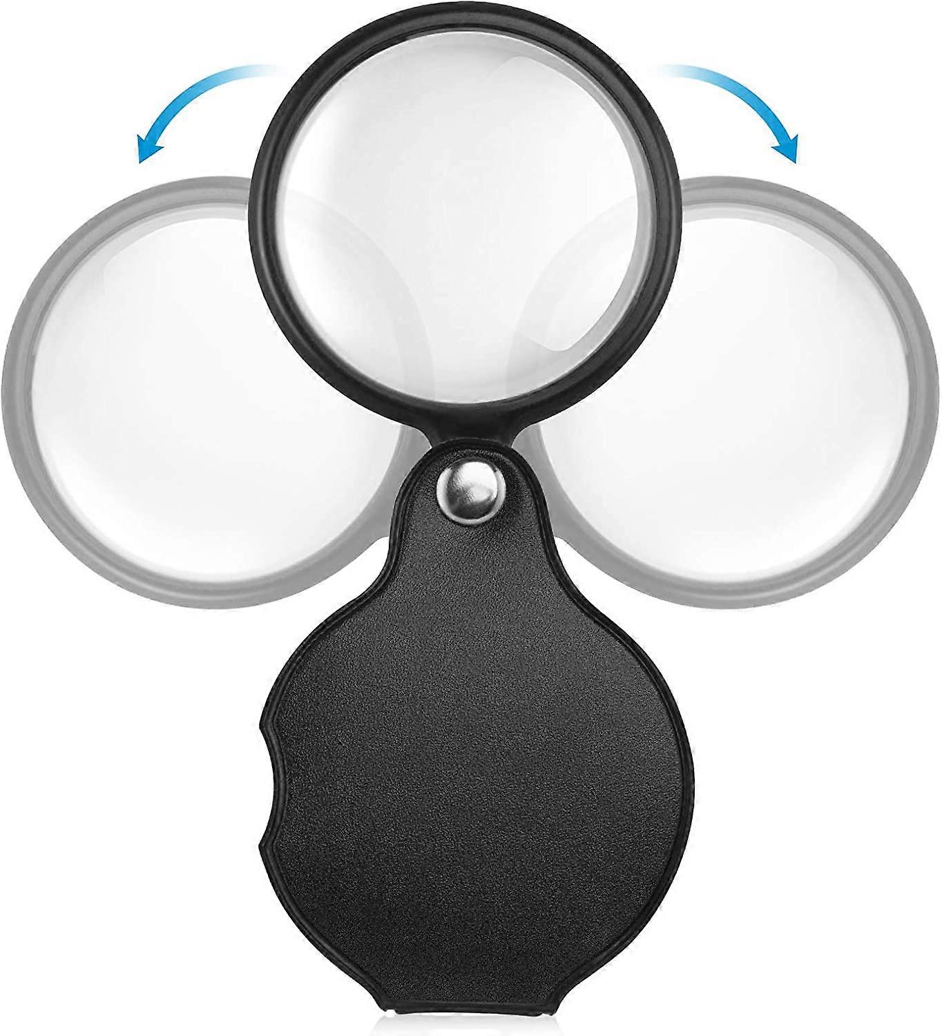 2PCS Upgrade 10X Small Magnifying Glasses for Kids/Senior, Pocket ...