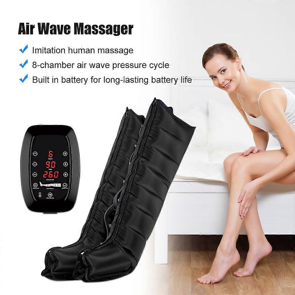 Upgraded 4/6/8 Cavity Air Compression Massager Leg Foot Boots for ...