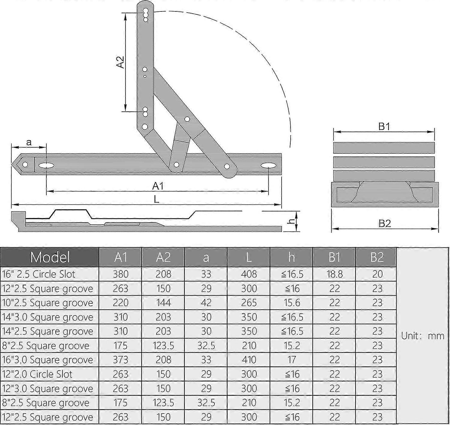 Casement Window Interlock Stainless Steel Friction Hinge 10" Long (Pack ...