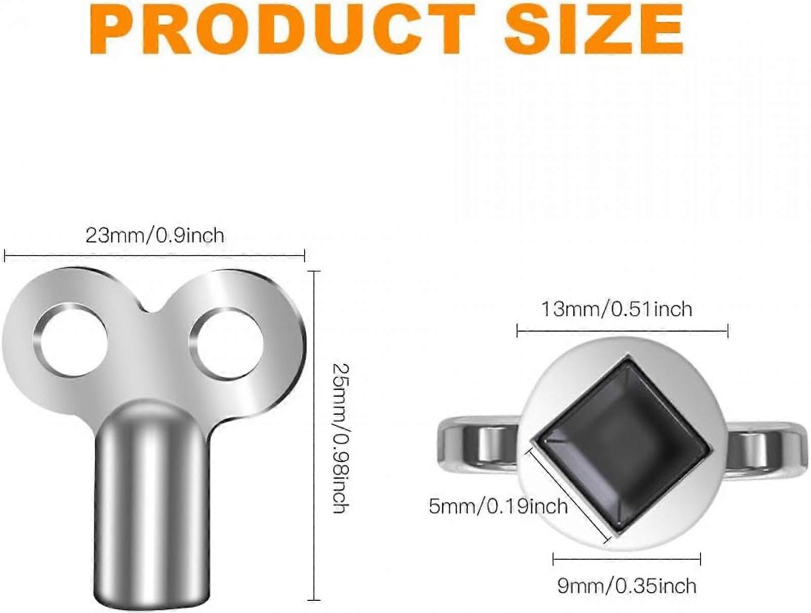 Radiator Valve, Radiator Vent Wrench, Radiator Bleed Wrench, Universal ...