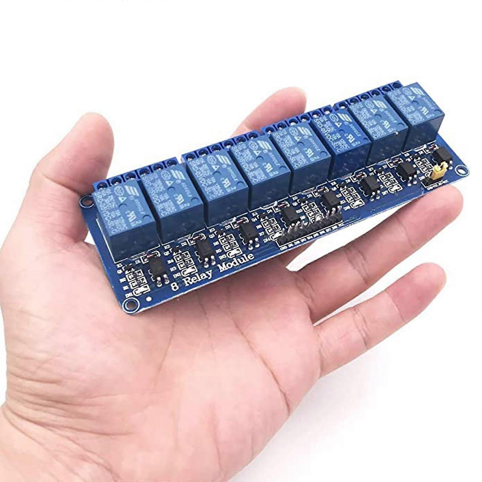 8 Channel Dc 5v Relay Module With Optocoupler Compatible With Arduino ...