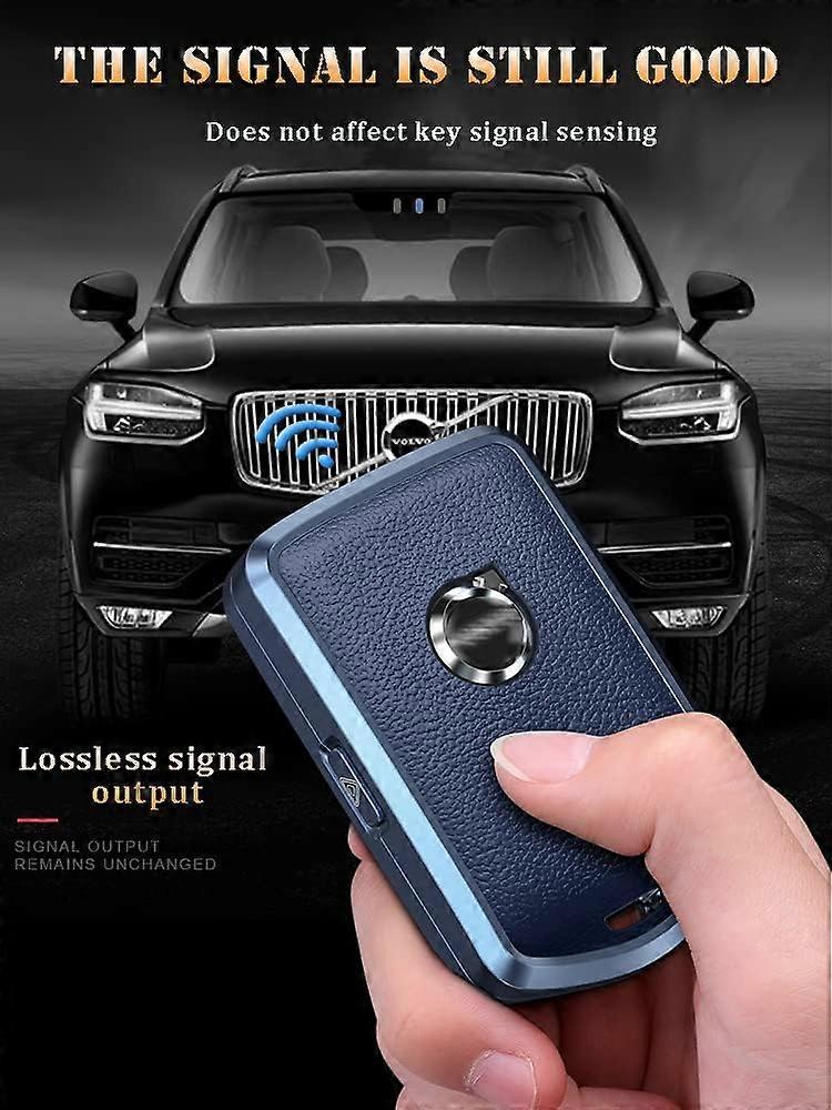 Fits Volvo Smart Car Key Case (Blue), Protective Case with Key Fob for ...