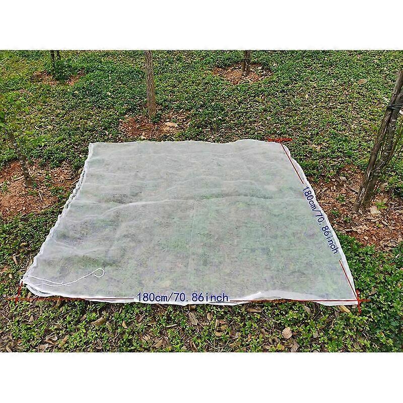 Fruit Tree Netting 1.8m X 1.8m, Plant Insect Netting, Fine Mesh Insect Netting with Drawstring ...