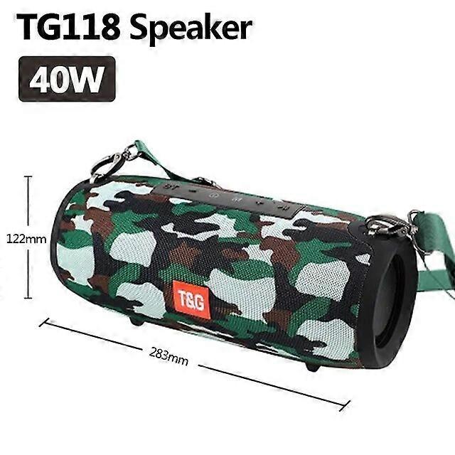 40W Bluetooth Speaker TG118 High Power Portable Waterproof Column For ...