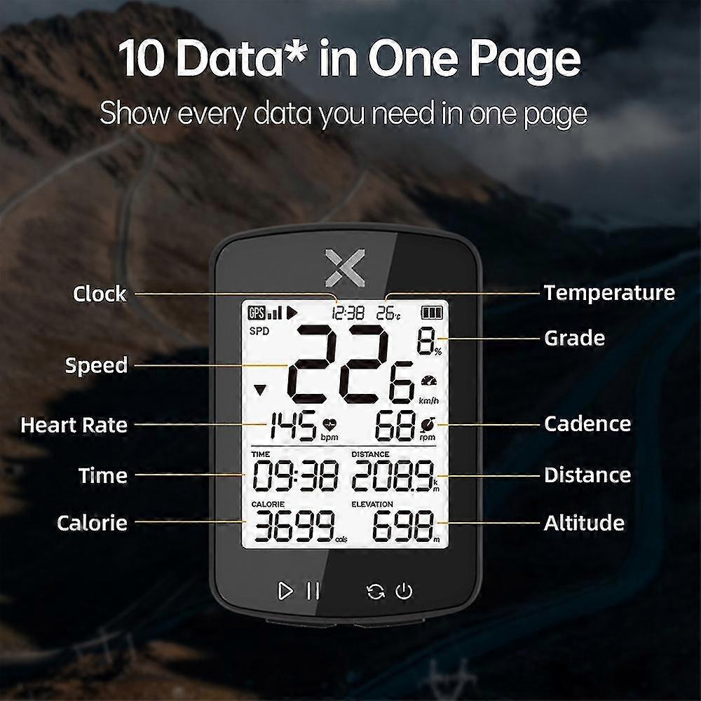 Bike Computer Wireless GPS Cycling Speedometer Roadbike MTB ANT ...