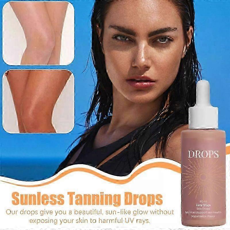 1-3X Zeria Sunless Tanning Drops,Self Tanning Drops for Dark Fake Tan ...