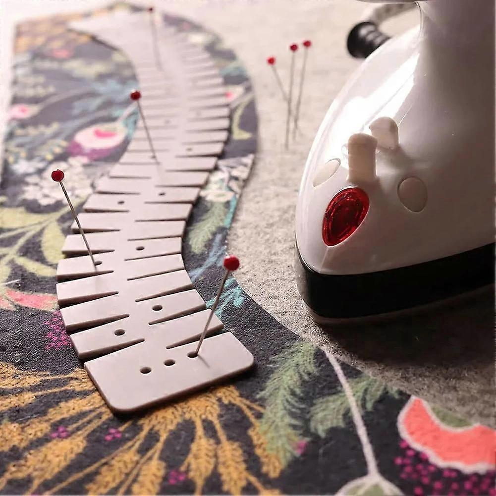 Flex Hemmer Tailor's Hemming Aid, Flexible Hem Ruler Sewing Tool with ...