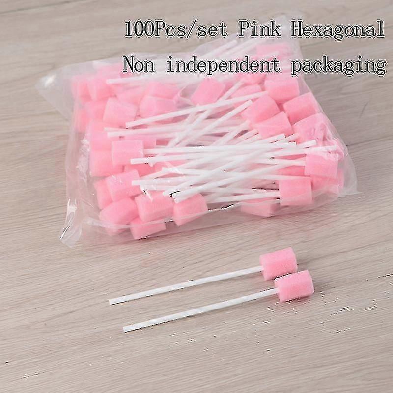 100pcs Disposable Oral Care Sponge Swabs for Teeth Cleaning, Dental ...