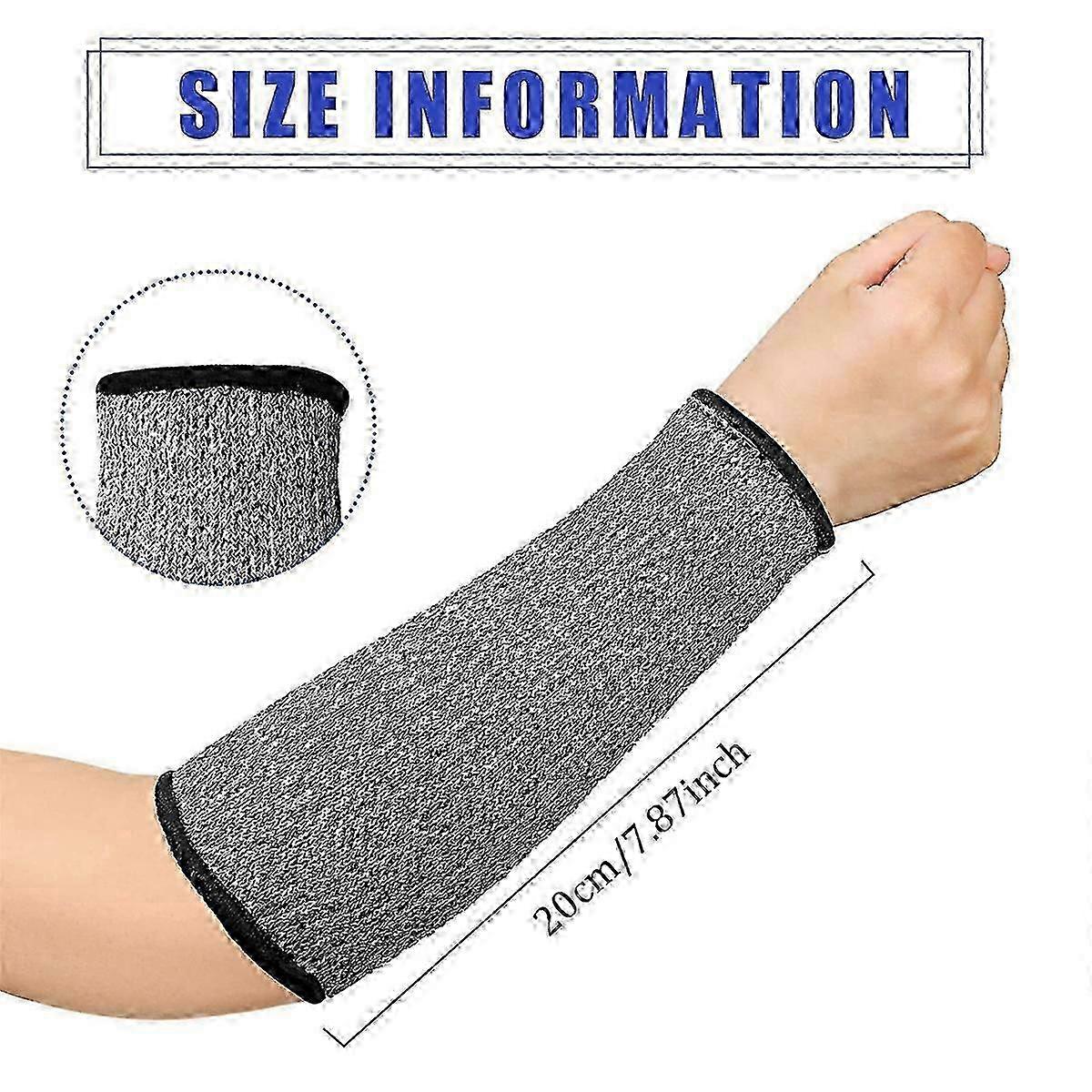 3 Pairs Arm Protectors for Thin Skin and Bruising Cut Resistant Forearm ...