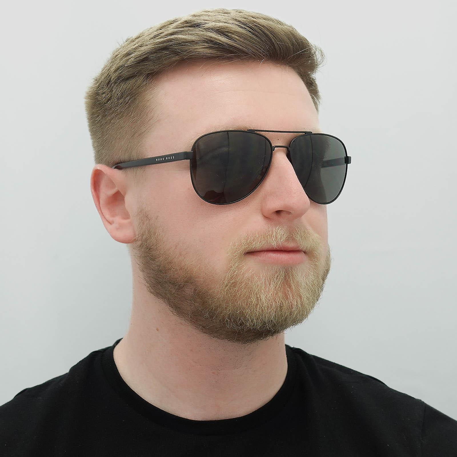 Hugo Boss Sunglasses BOSS 0761/S 10G NR Matte Black Grey | Fruugo UK