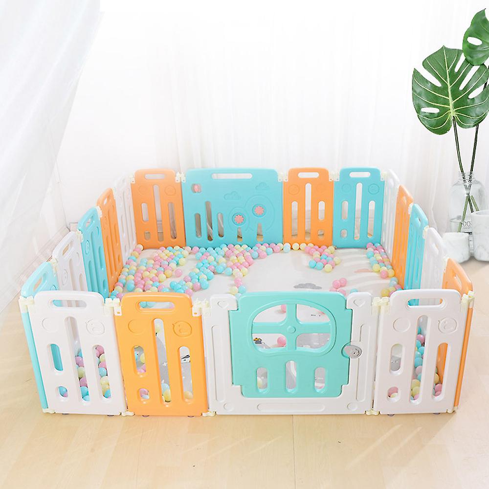 Foldable Baby Playpen 16 Panel Activity Center Safety Play Yard | Fruugo UK