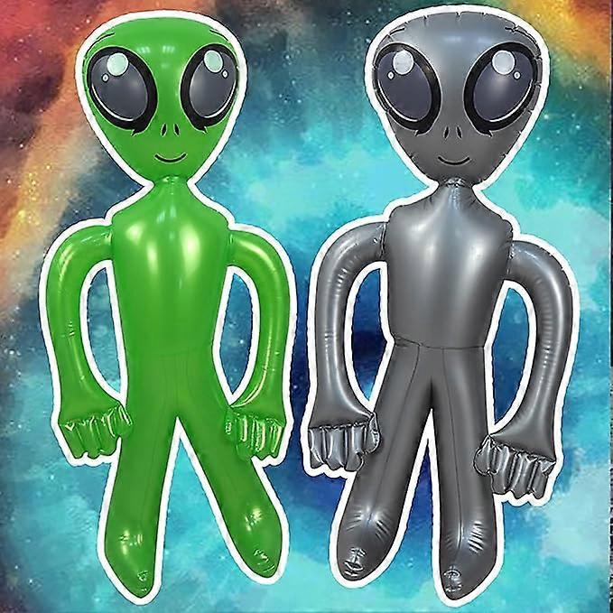 2Pcs Alien Balloons Green Inflatable Alien Jumbo Alien Inflate Toy for ...