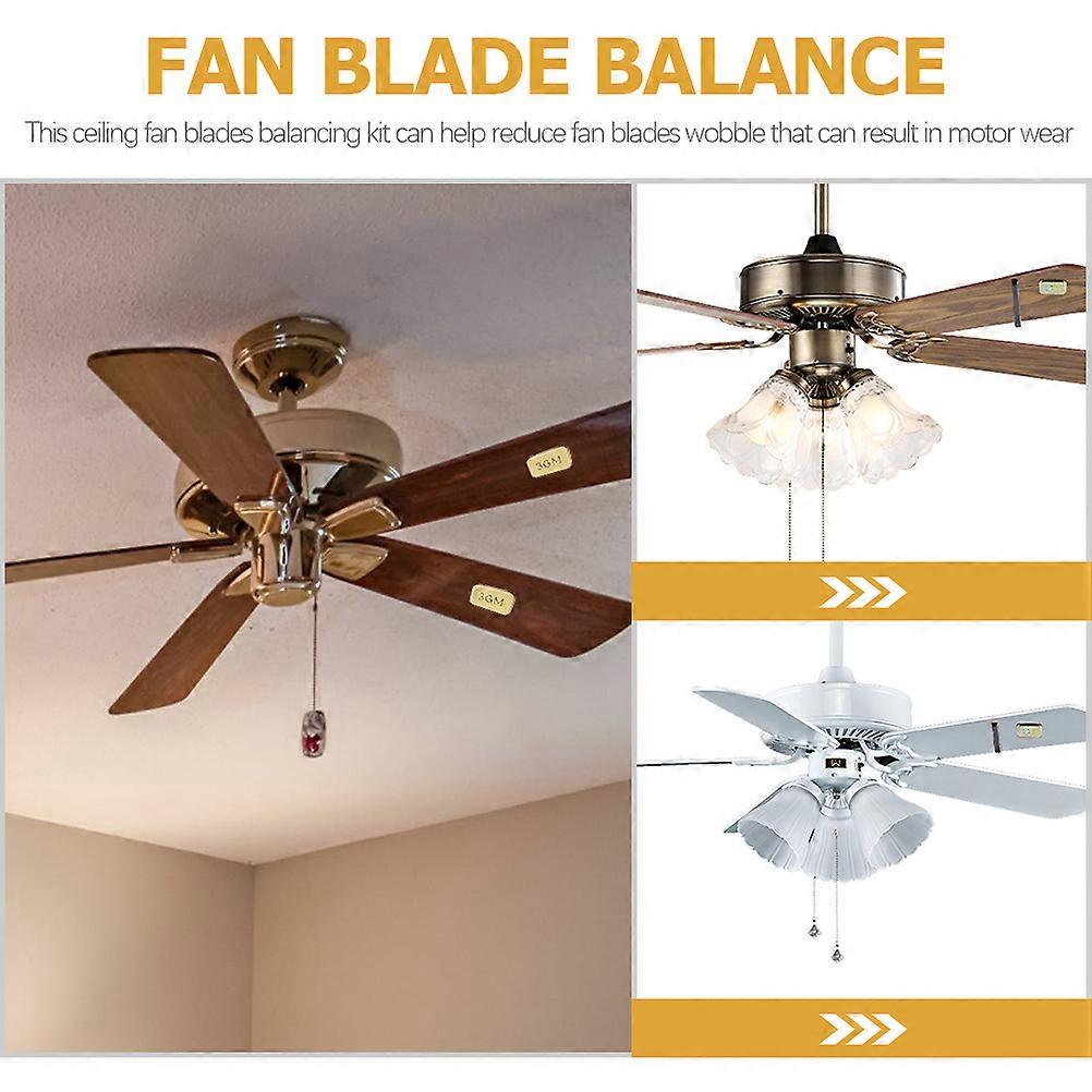 5 Sets Fan Blades Ceiling Fan Balance Kit Ceiling Fan Weights Balance ...