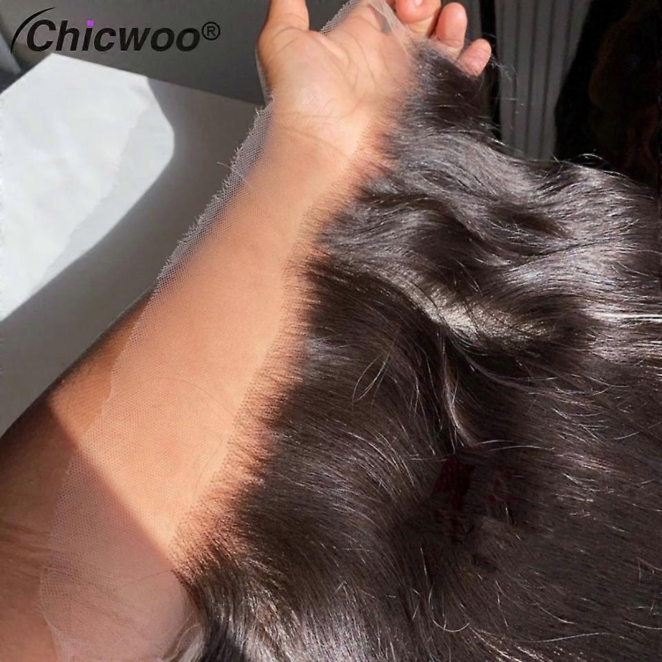 Chicwoo 13x6 13x4 Hd Lace Frontal Pre-plucked Invisible Fine Melt 4x4 ...