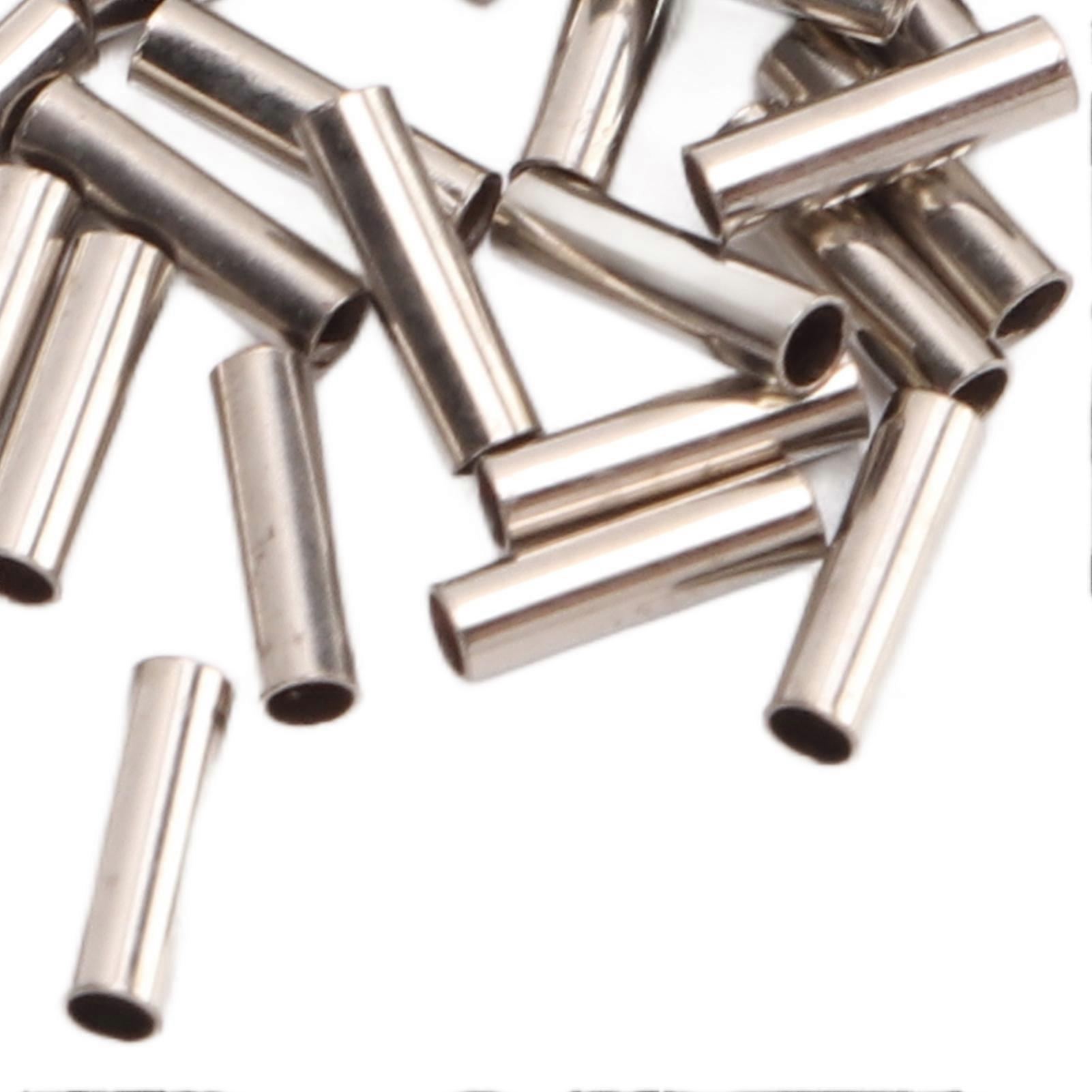 100 Pcs Single Barrel Crimp Sleeves Kit Corrosion Resistant Good ...