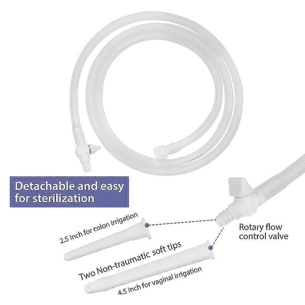 Enema Bag Colon Cleanse Kit - Reusable Colonic Kit, Enema Irrigator Shower For Coffee And Water ...