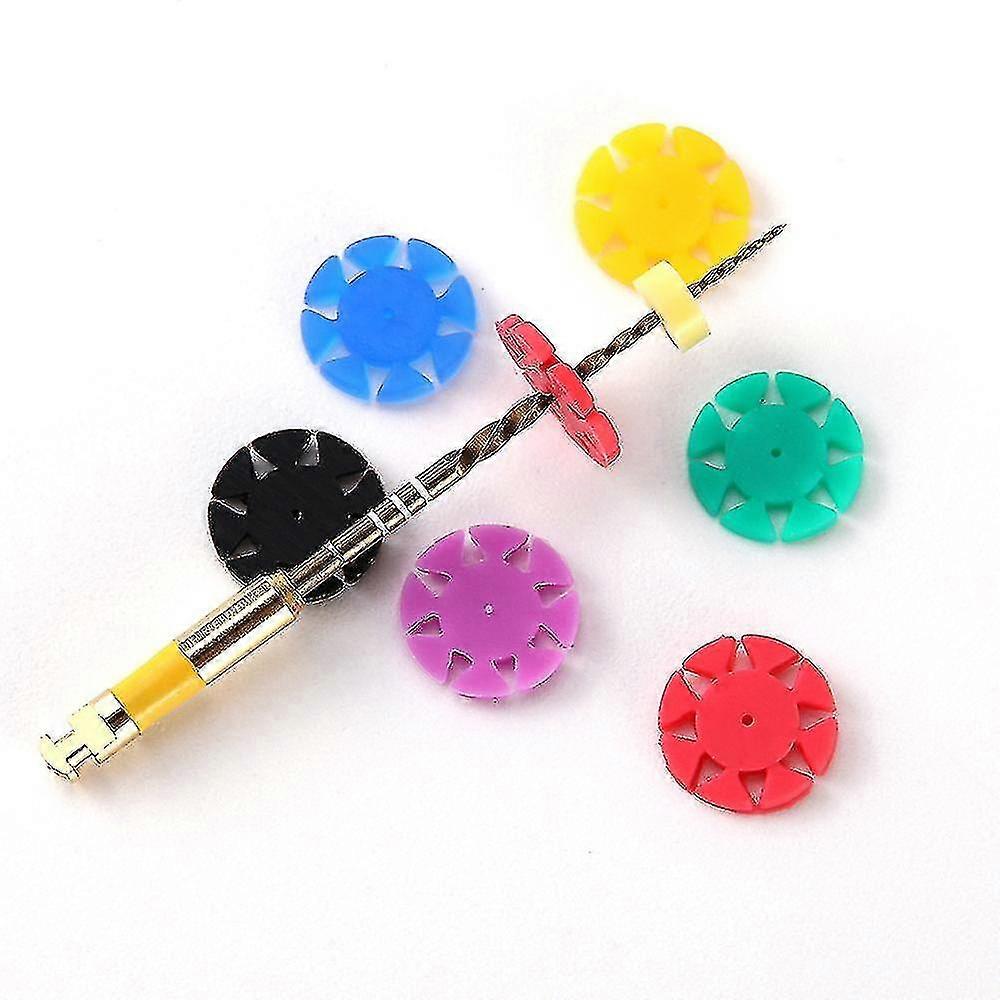 100 Pcs/bag Dental Endo Root Canal File Disinfection Marking Circle ...