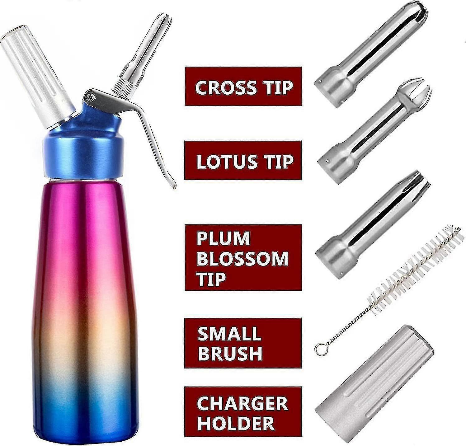 Professional Whipped Cream Dispenser Stainless Steel Cream Whipper ...