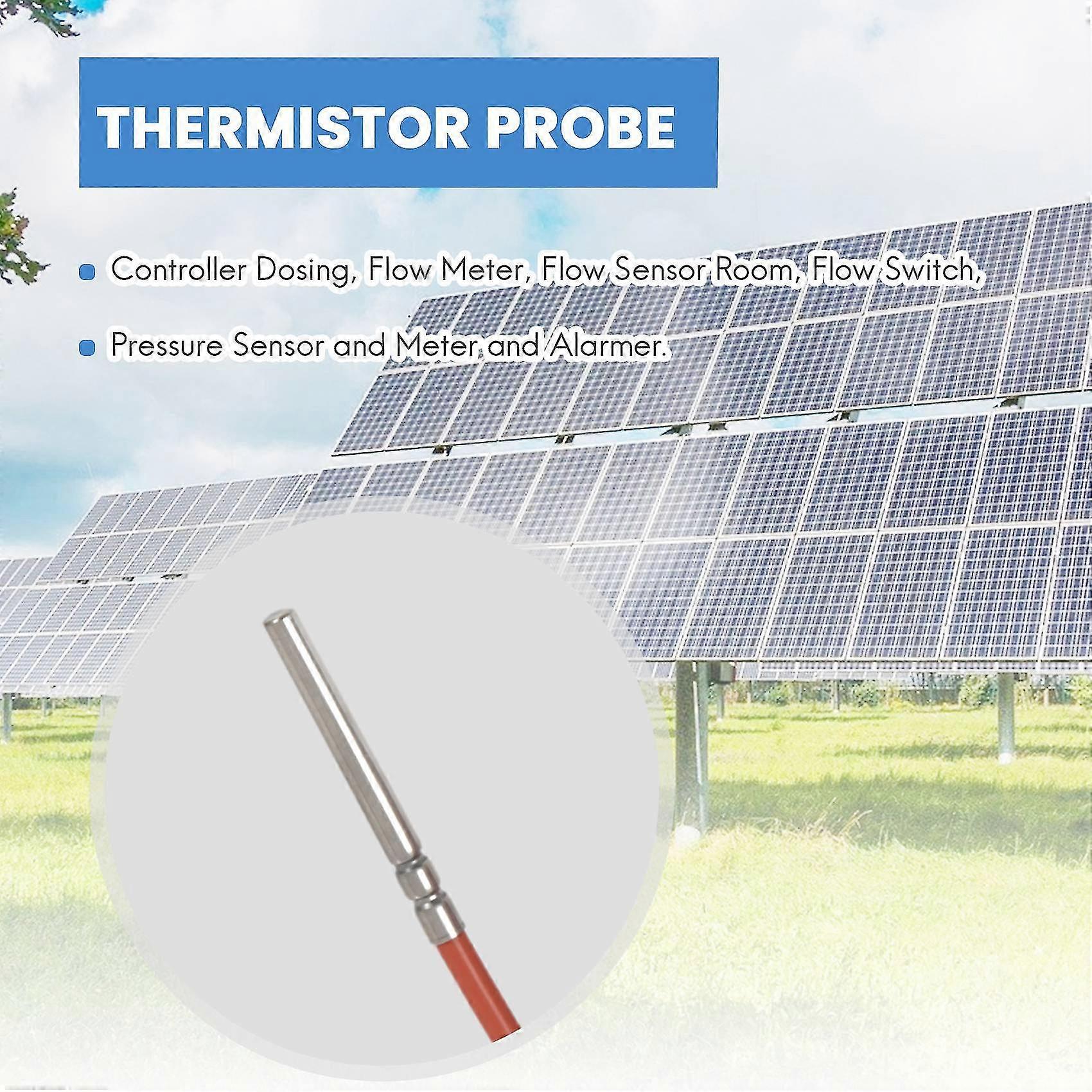 2 Wire Pt1000 Temperature Sensor Thermistor Silicone Gel Coated 1 ...