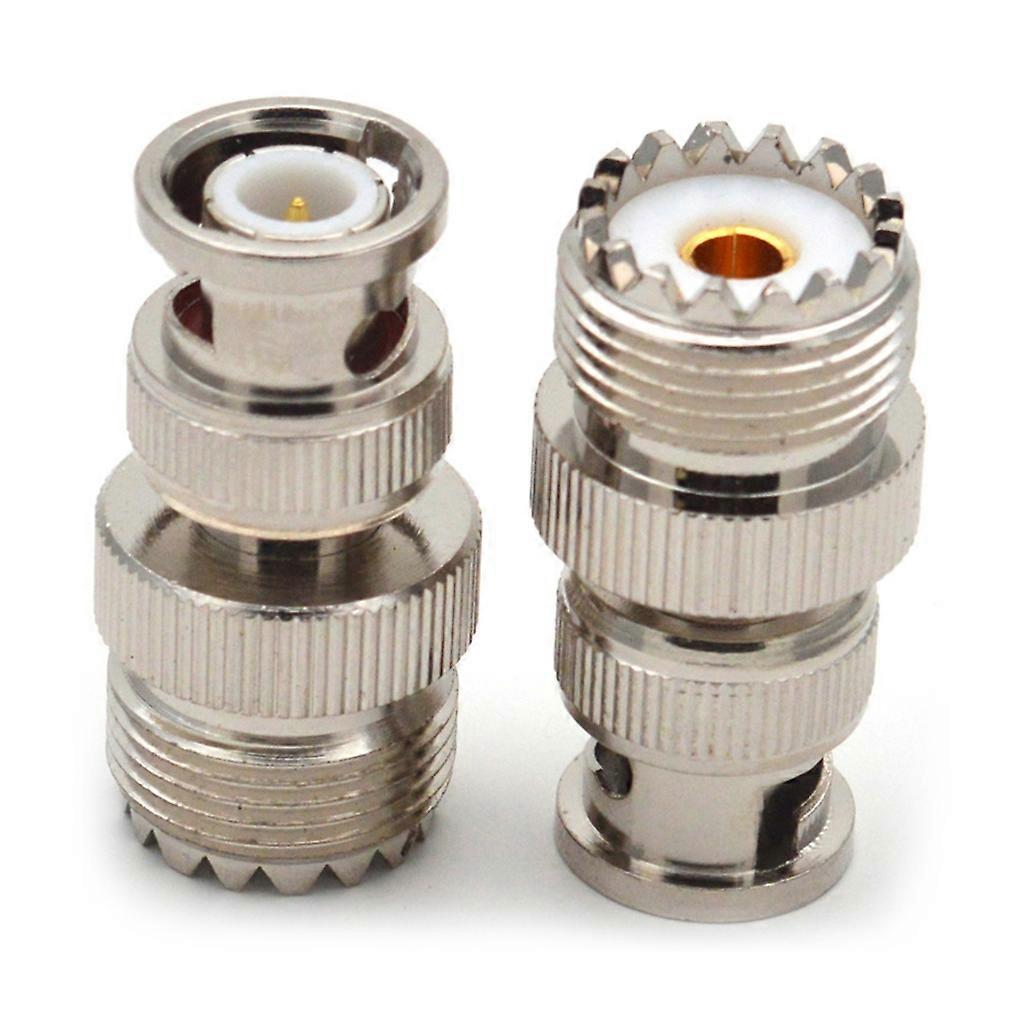 SO239 PL-259 UHF Female Plug To BNC Male Socket RF Coaxial Adapter ...