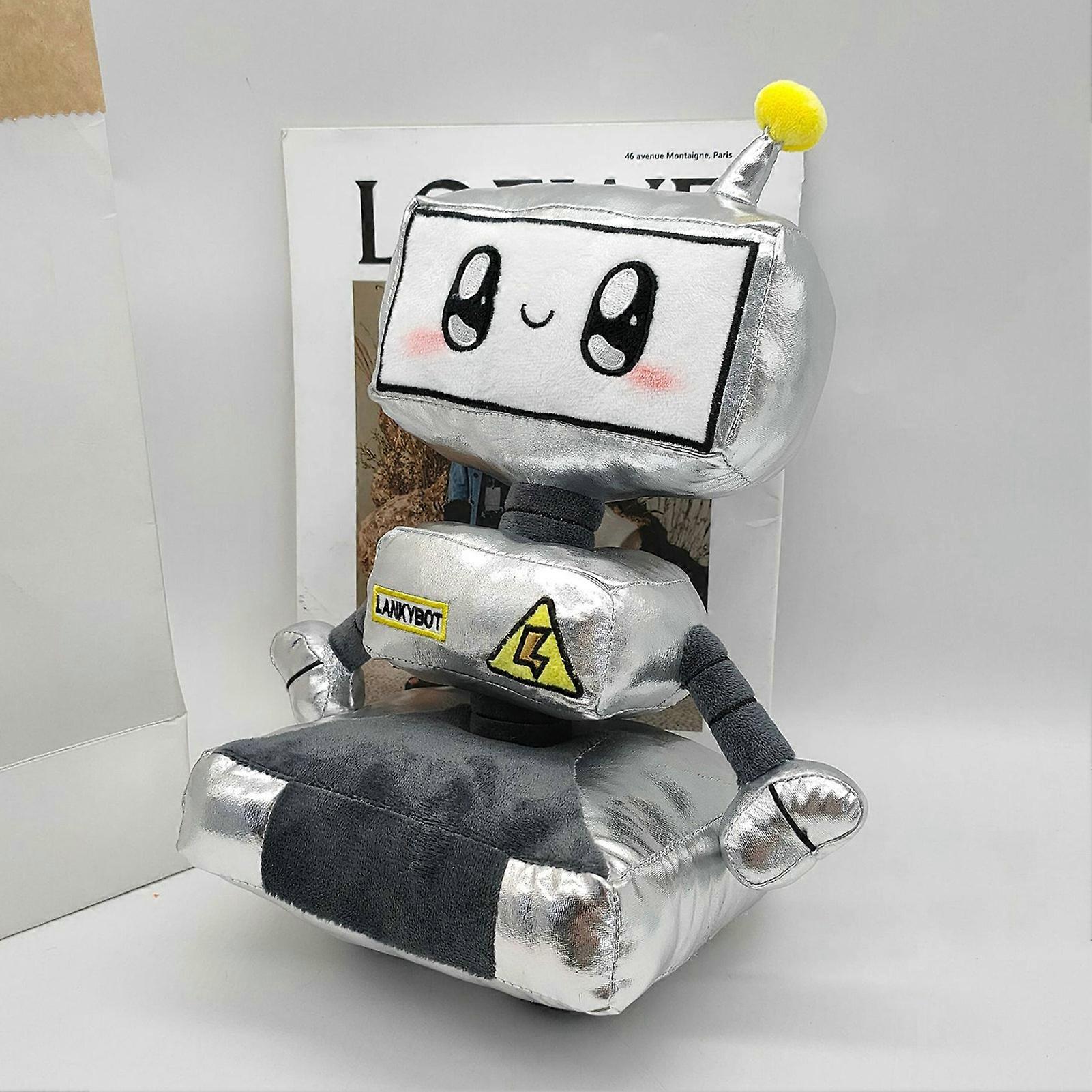 Robot Plush Doll Soft Huggable Stuffed Robot Pillow Ornament Lovely ...