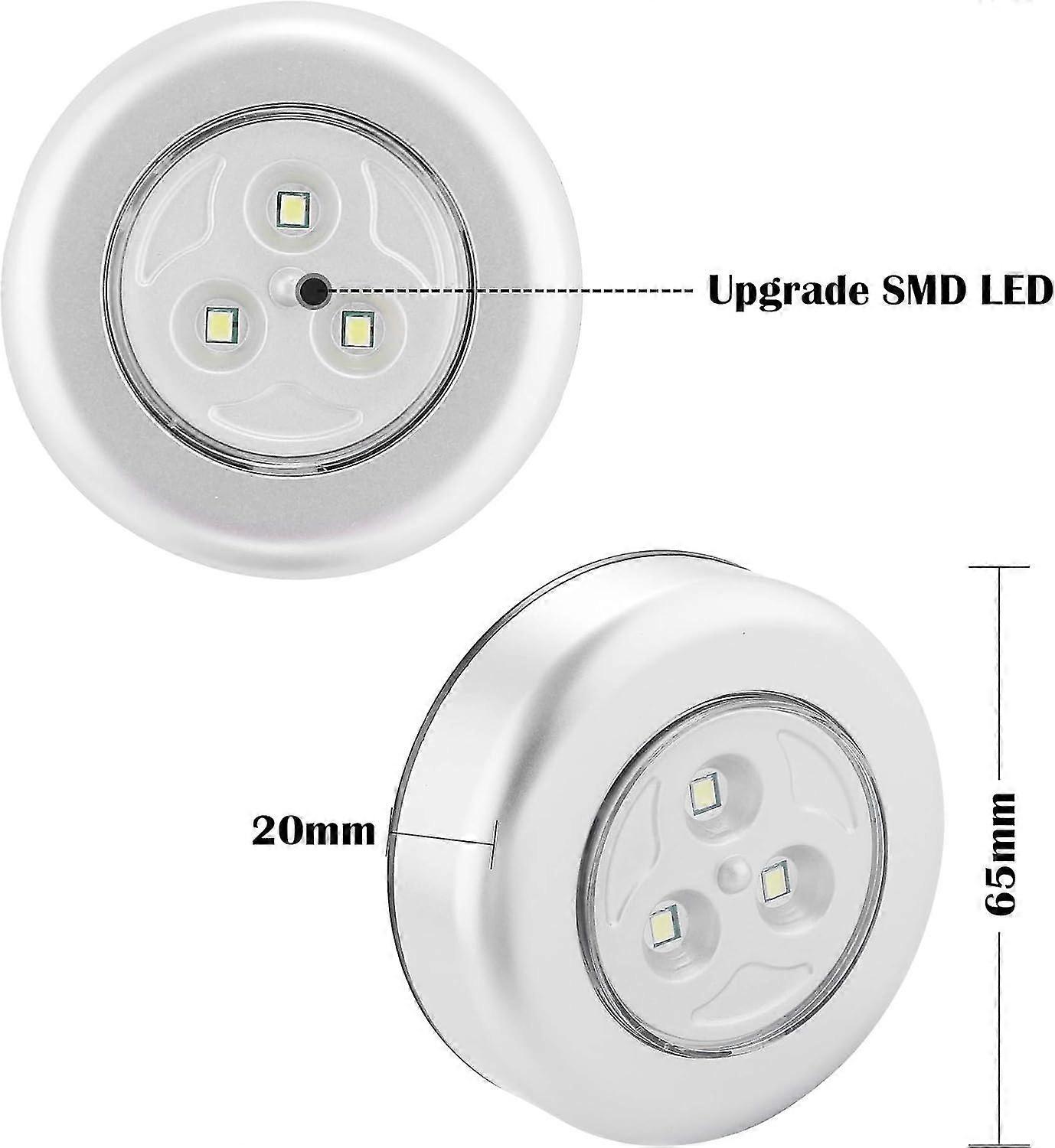 Night Lights LED Lamp 6pcs Self-Adhesive LED Spot Lamp Supplementary ...