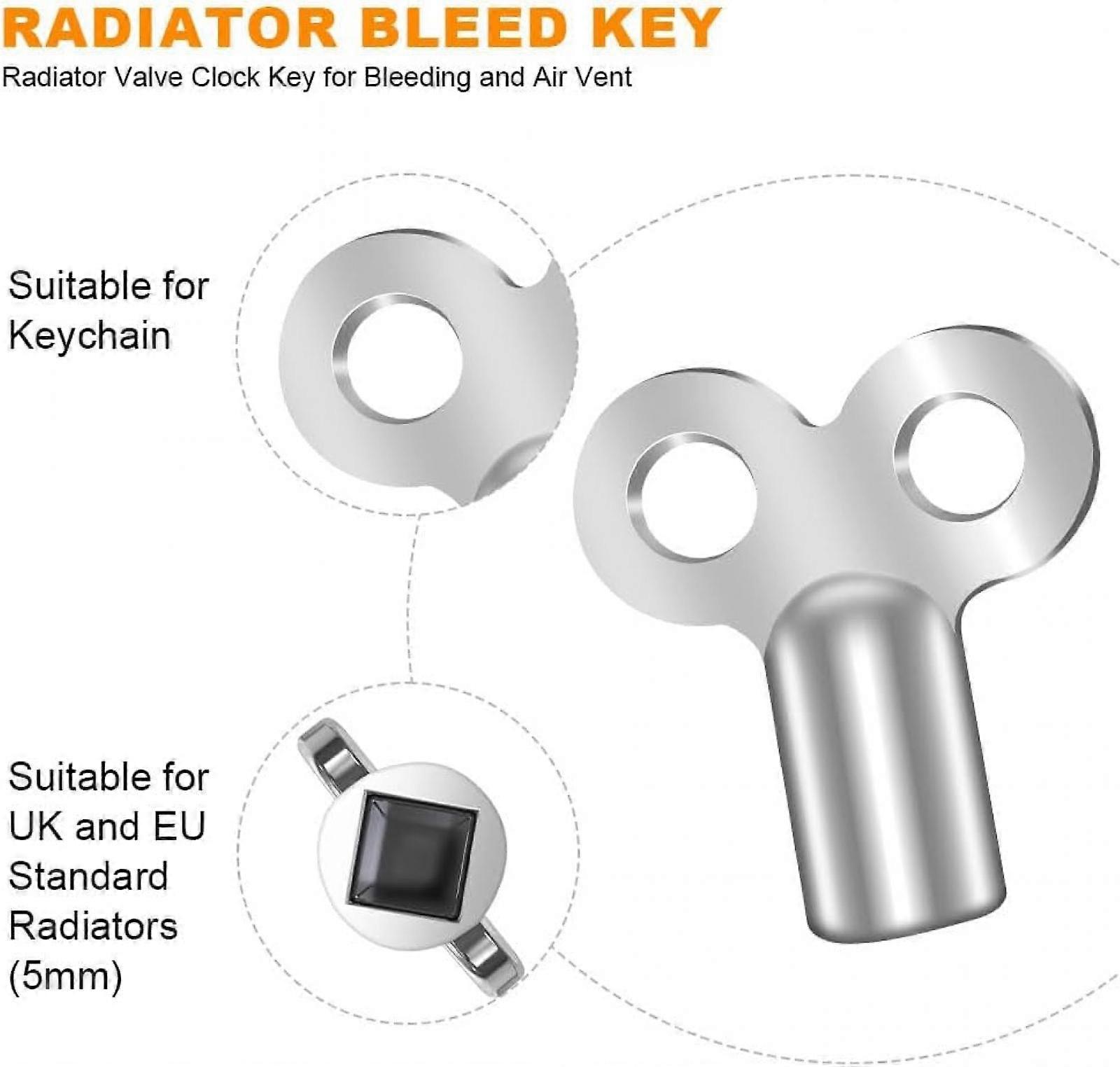 Radiator Valve, Radiator Vent Wrench, Radiator Bleed Wrench, Universal ...