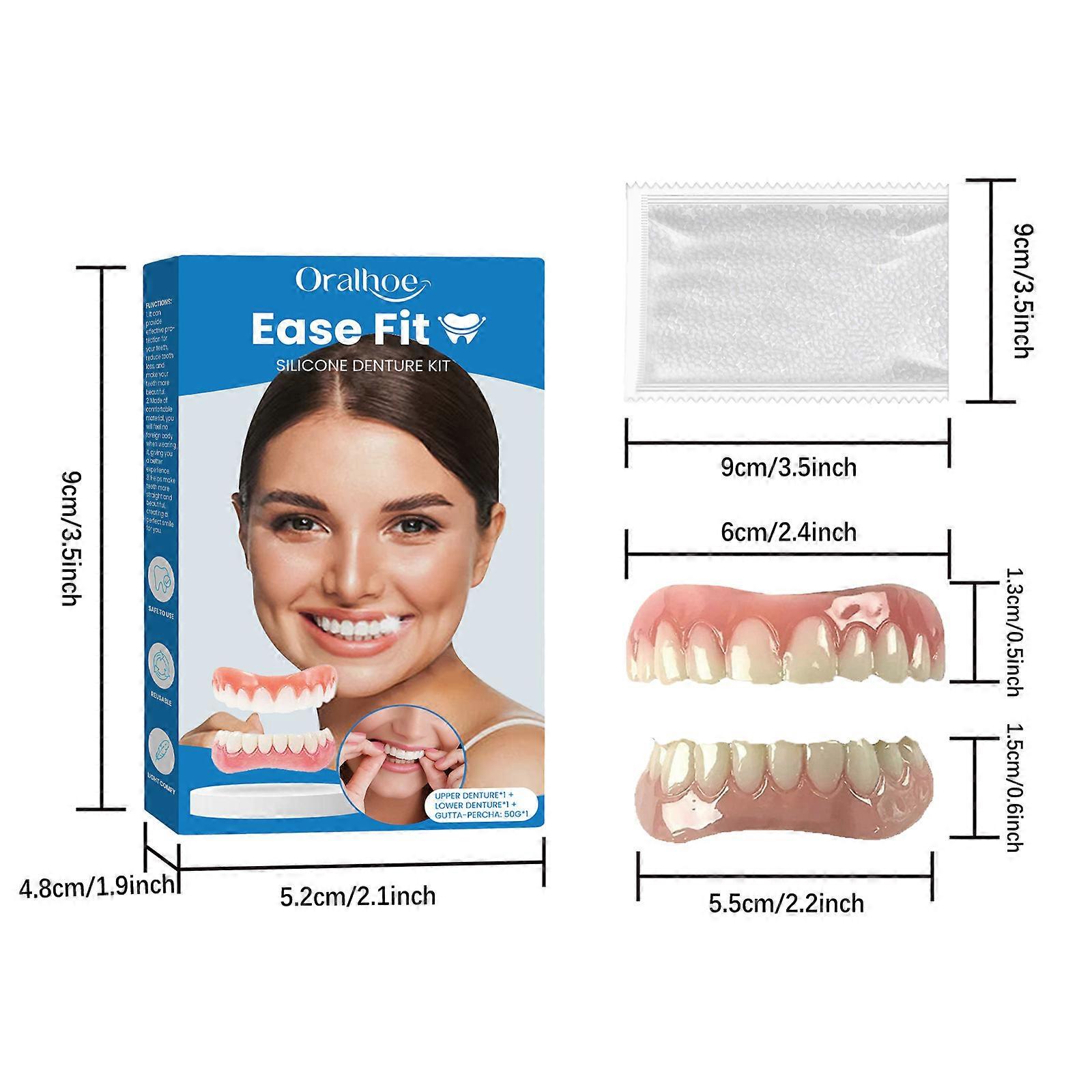 Soft Denture Reline Kit, Denture Reline Kit, Snap on Dentures Teeth ...