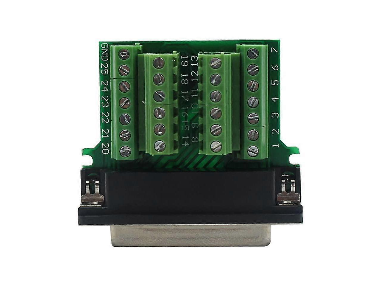 DB25 Breakout Board Solder-Free Female Adapter 25-pin Port Adapter to ...