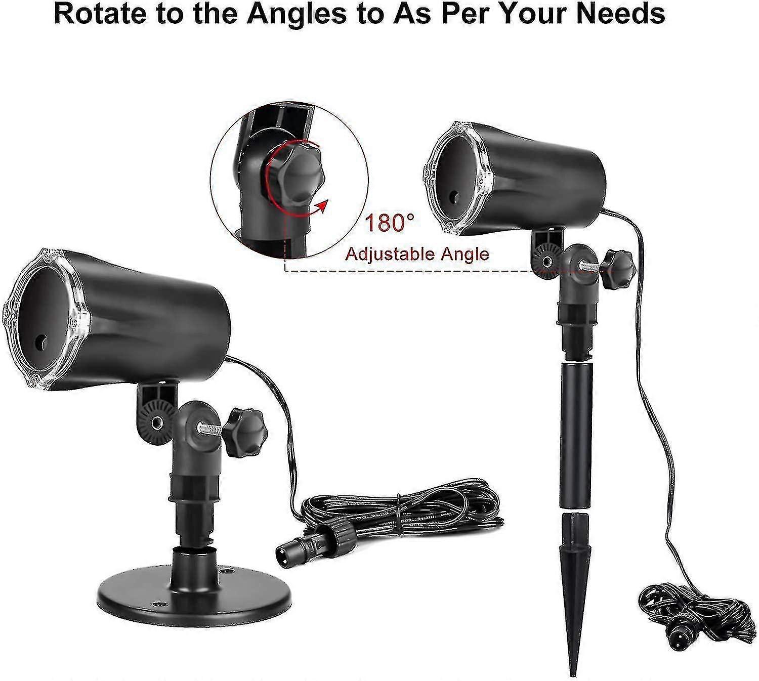 Christmas Projector Outdoor Lights, 3d Rotating Led Projector ...