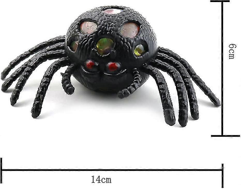 2 Piece Halloween Spider Squeeze Toy, Antistress Spider, Stress Ball ...