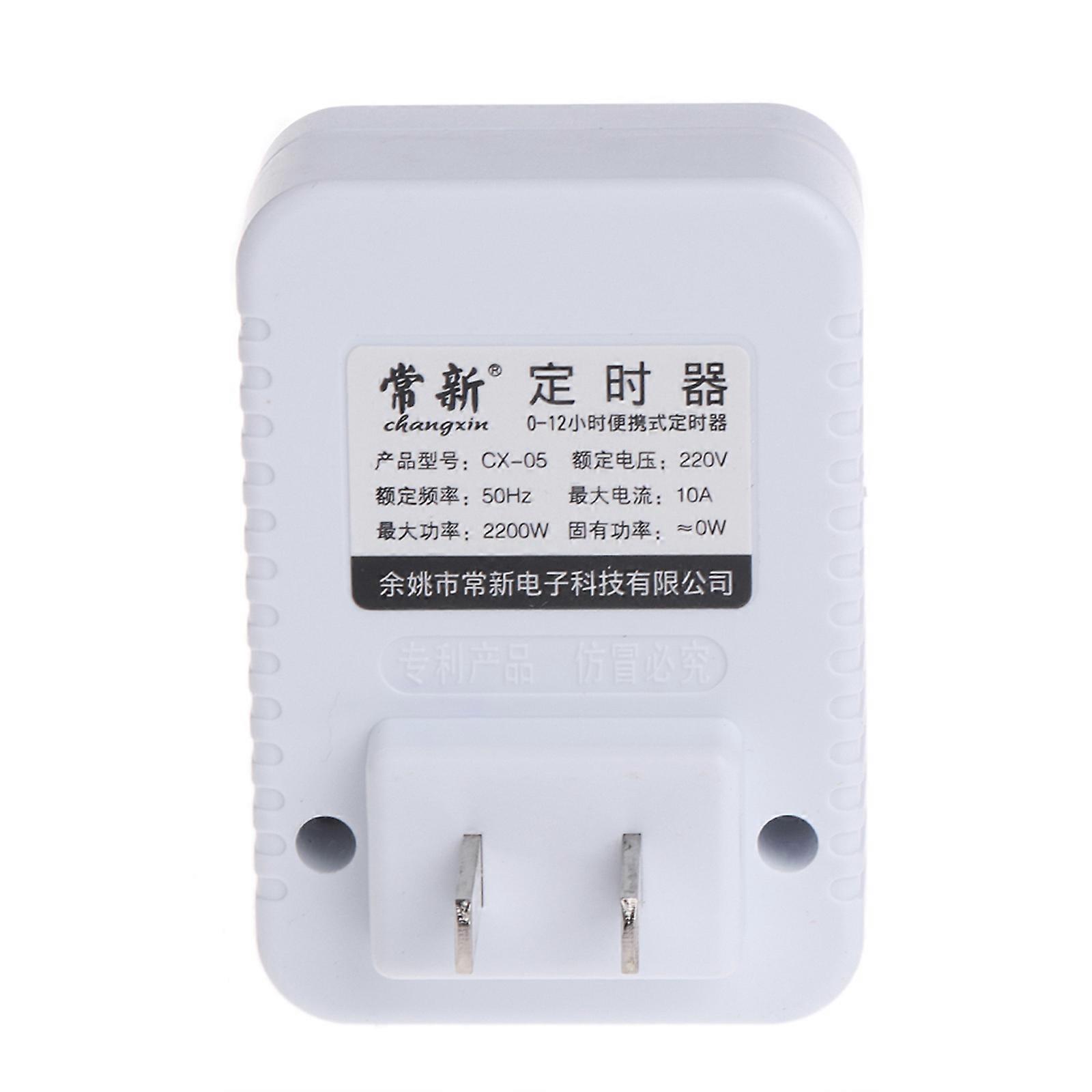 12 Hours Plastic Timer Socket Mechanical Program Timer Switch Socket ...