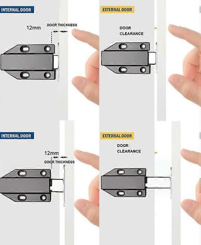 White Cabinet Door Rebounder, Push Type Handleless Invisible Switch ...