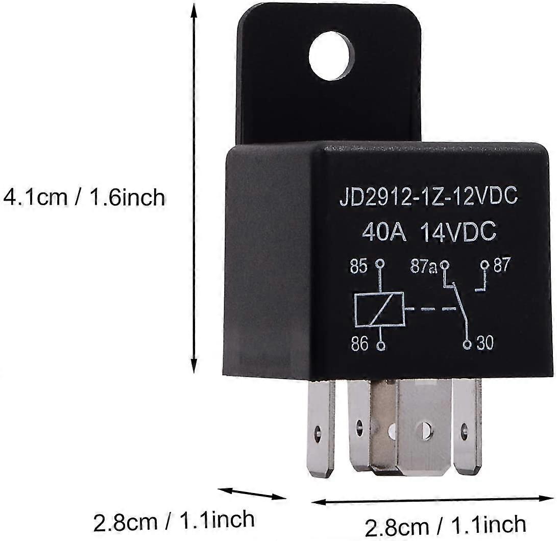 Motor Relay 5 Pin 12V Coil 40amp Spdt Model No.: JD2912-1Z-12VDC 40A ...