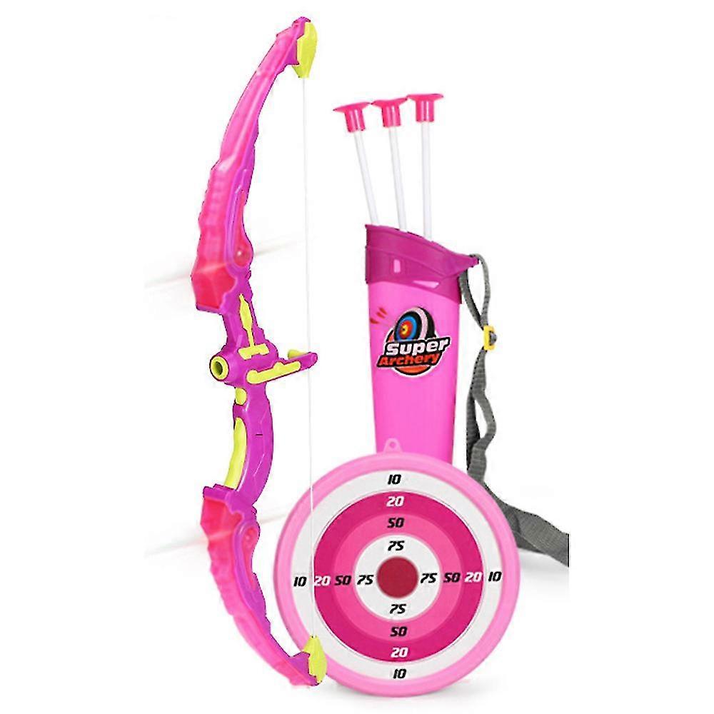 Foldable Bow And Arrow Set Lighting Archery Toys Shooting Competition ...