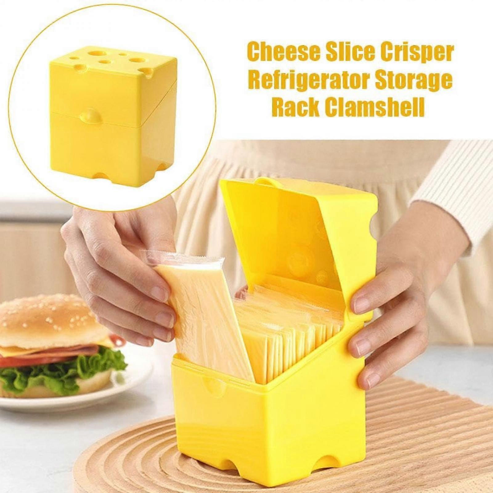 Sliced Cheese Storage Container, Cheese Slice Holder, Plastic Butter ...