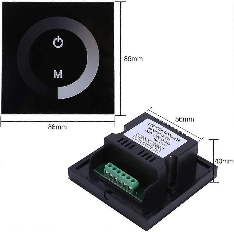 Touch Panel Controller Brightness Adjustable Dimmer for Single Color ...