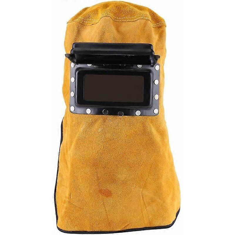 Welding helmet protective mask, leather lens, clamshell welding hood ...