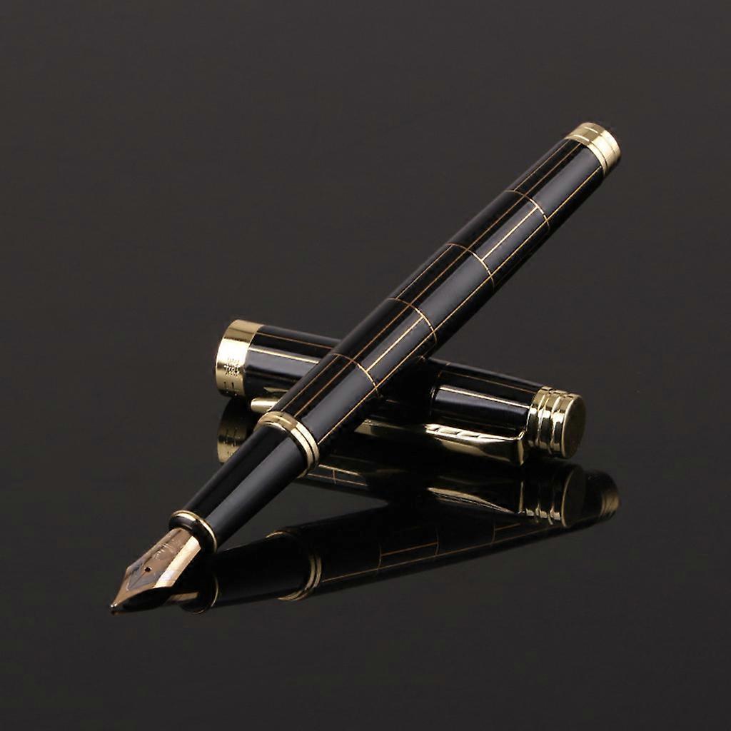 Luxury Men's Grid Fountain Pen 0.5mm Nib Business Writing Signing ...