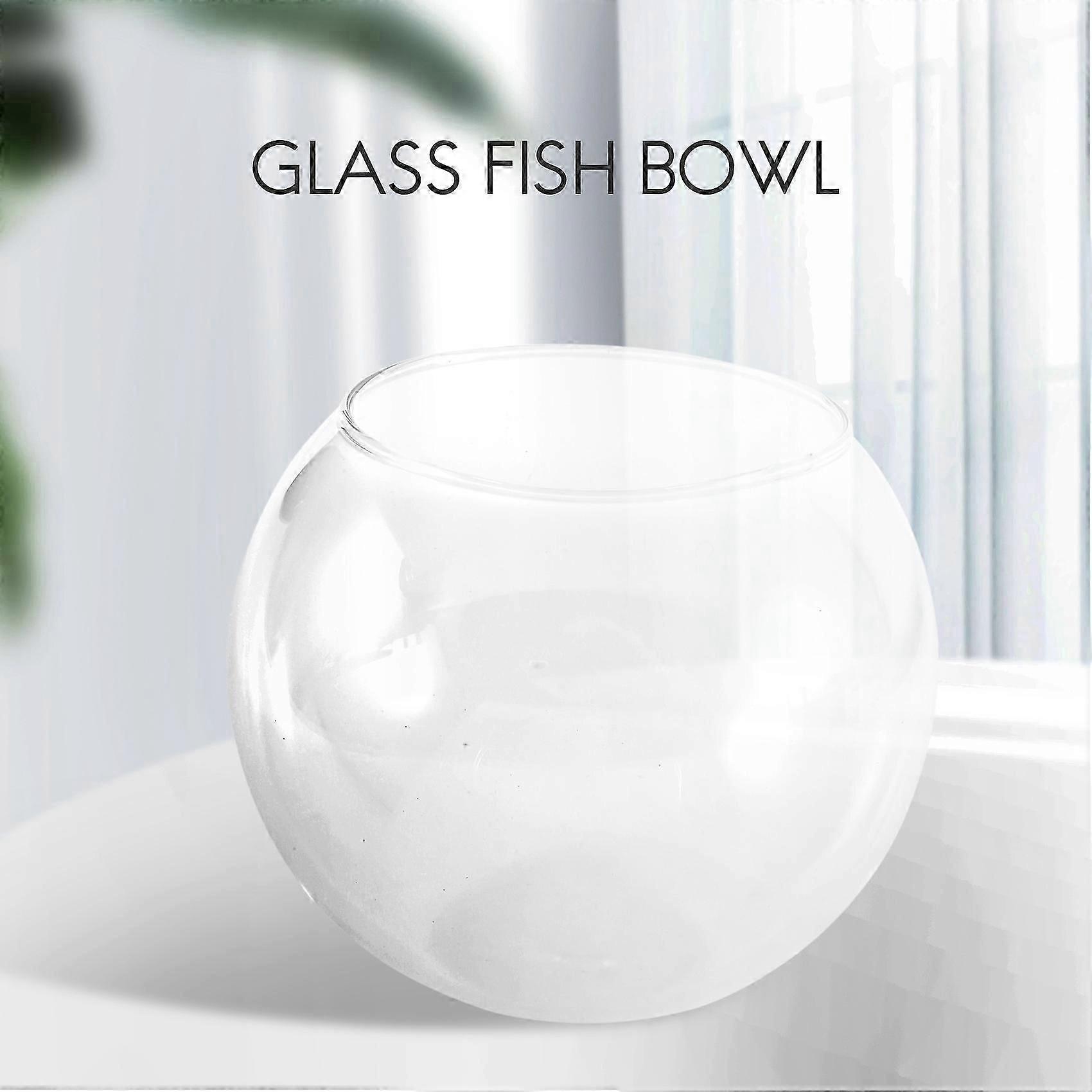 Round Sphere Vase in Transparent Glass Fish Tank | Fruugo UK