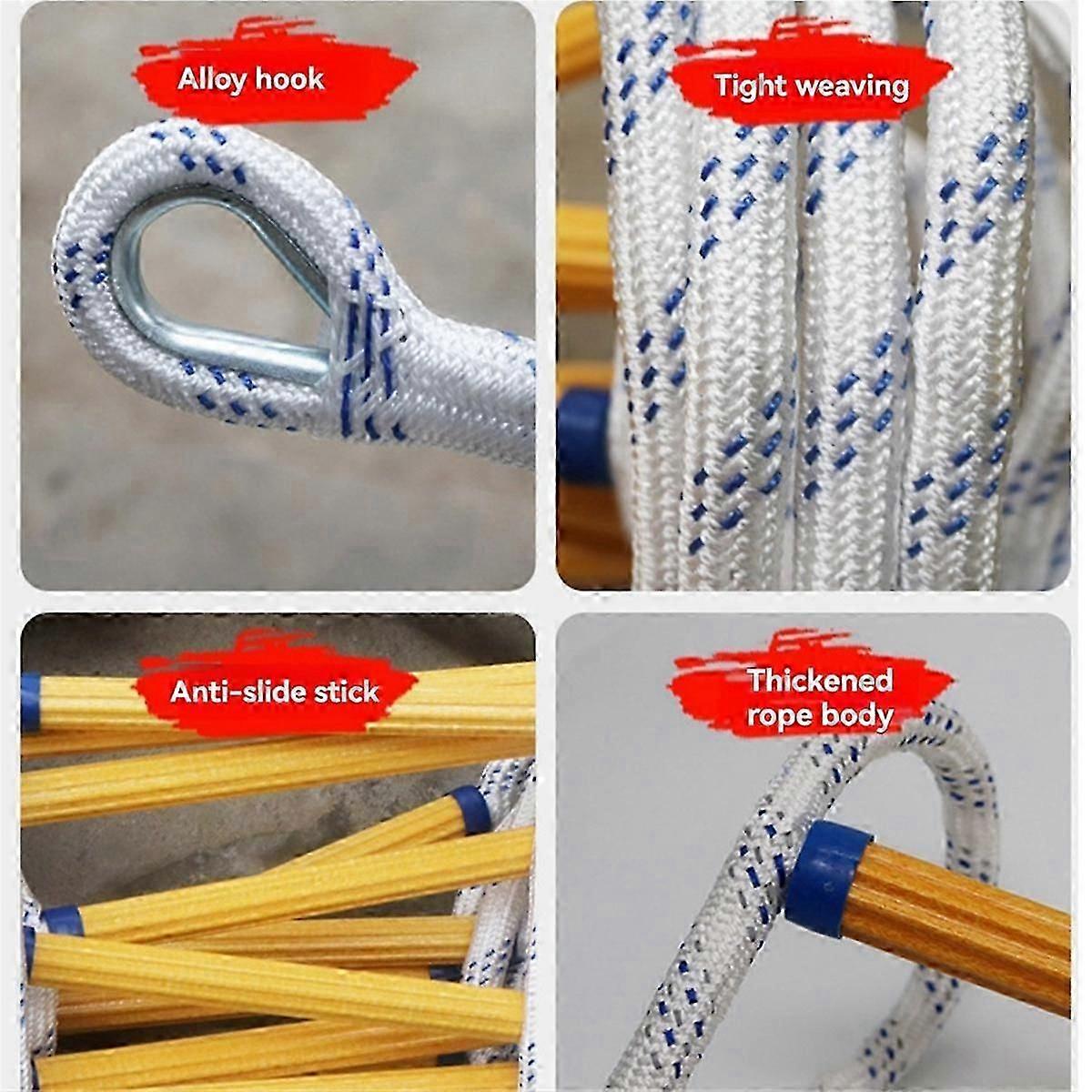 Rope Ladder, Emergency Fire Escape Ladder, Flame Retardant Rope Ladder ...