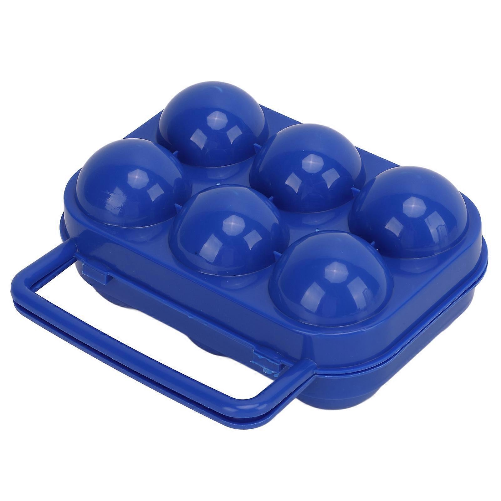 Portable Eggs Storage Carrier Case ABS 6 Grid Egg Box for Outdoor ...