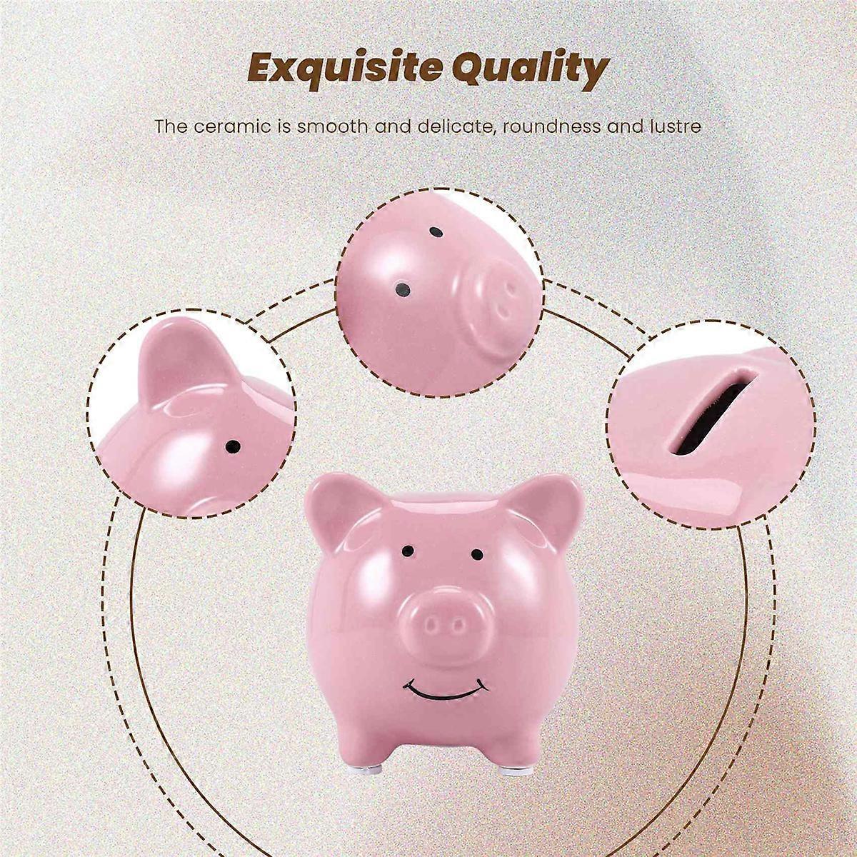 Piggy Banks for Kids, Ceramic Material, Cute Pig for Decoration ...
