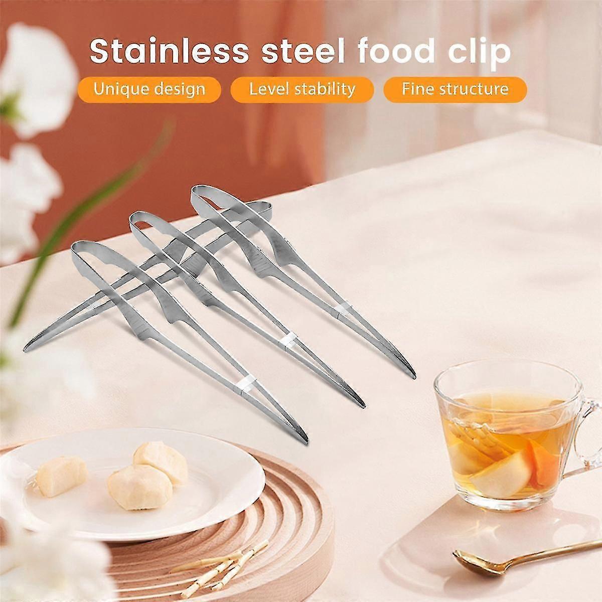 Korean and Japanese BBQ Tongs Self-Standing Grill Tongs Non-Slip ...