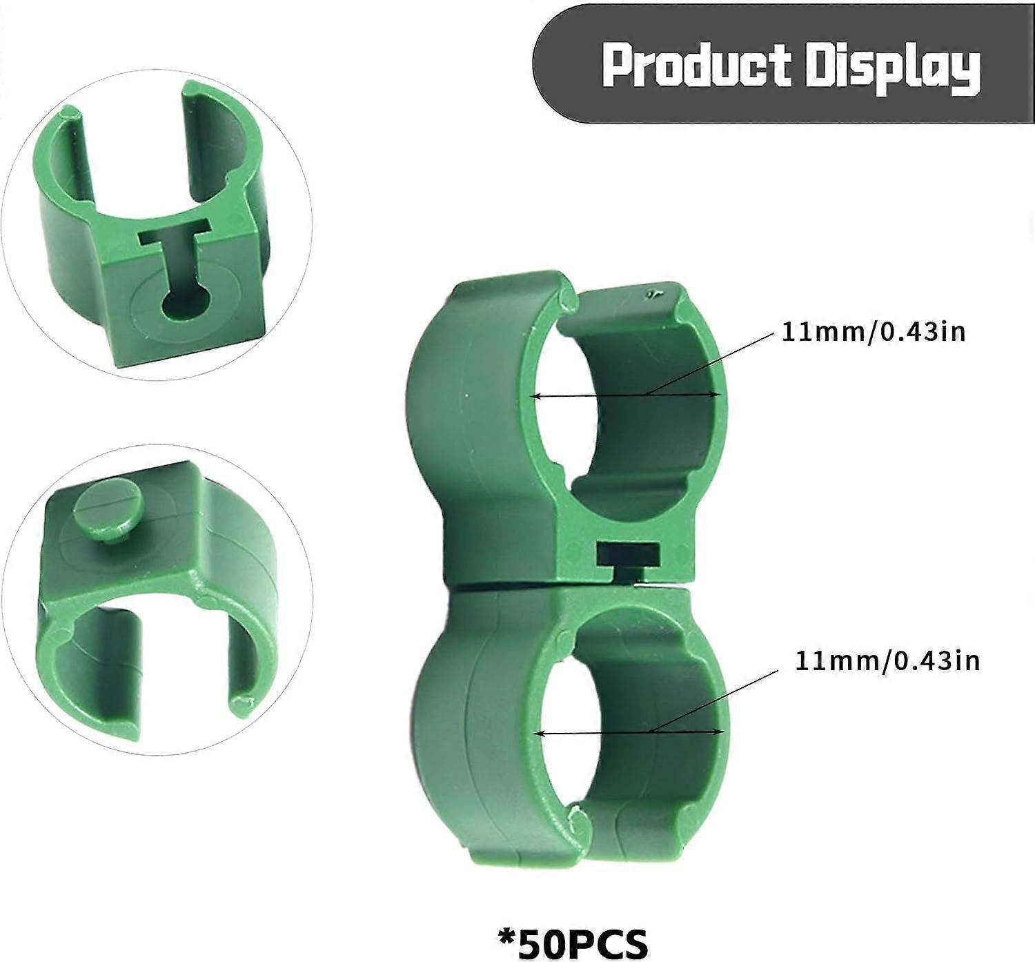 50pcs Plant Rod Connectors, Plant Clips, Multi-function Garden Clips ...