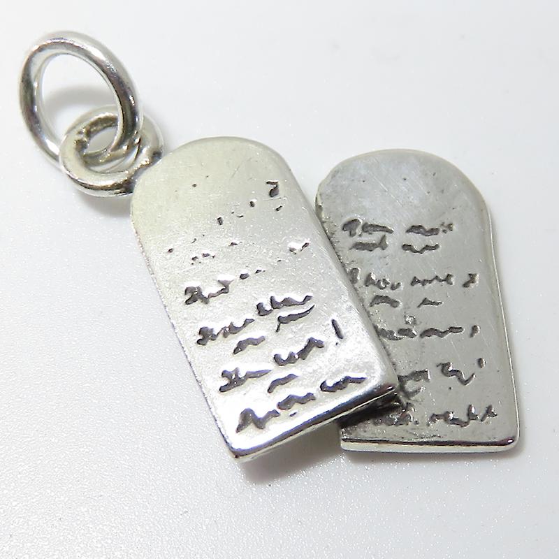 Holy Tablets Ten Commandments Sterling Silver Charm .925 X 1 Bible ...