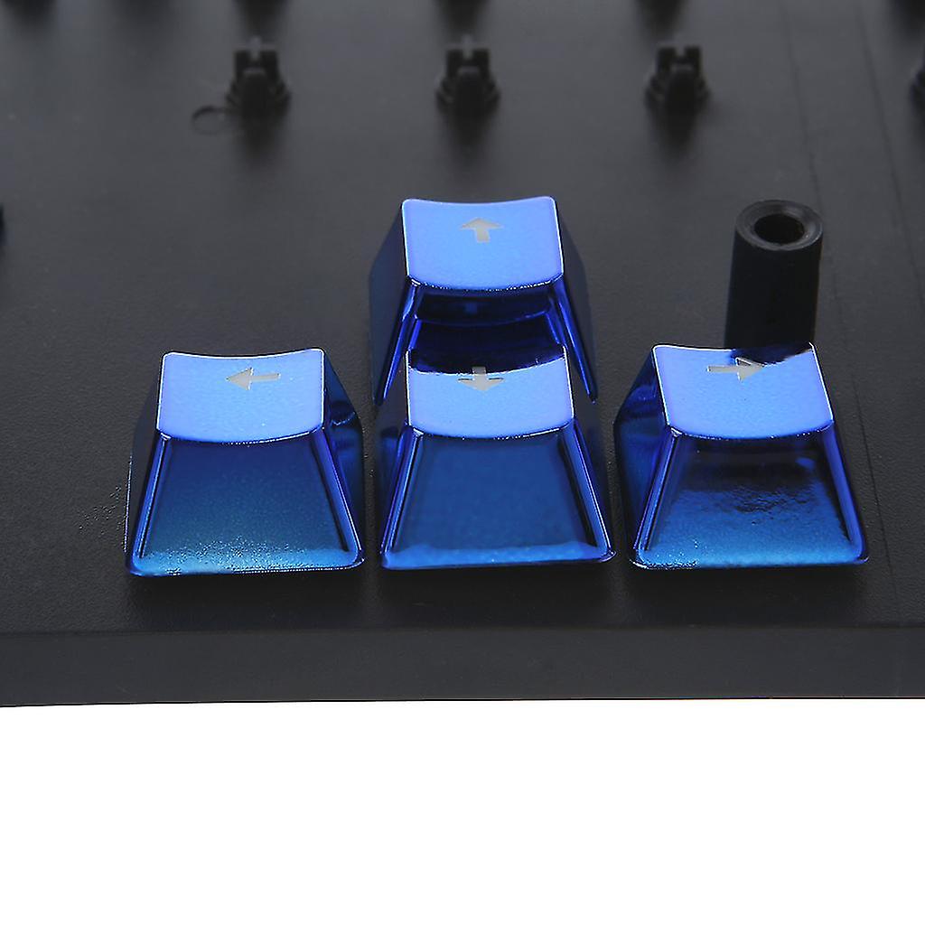 12 Keycaps Metal Coating Pbt Diy With Keycap Puller For Mechanical ...