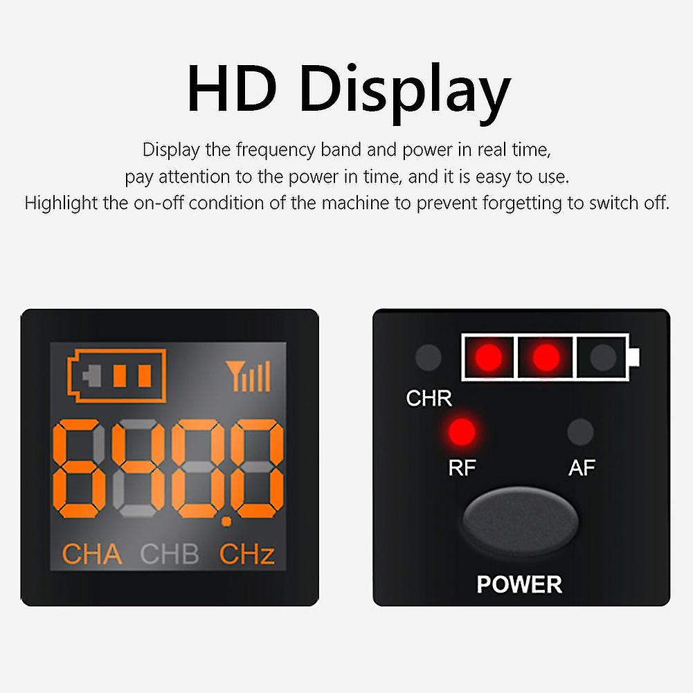Wireless Transmitter Receiver Usb Chargeable Uhf Wireless Microphone ...