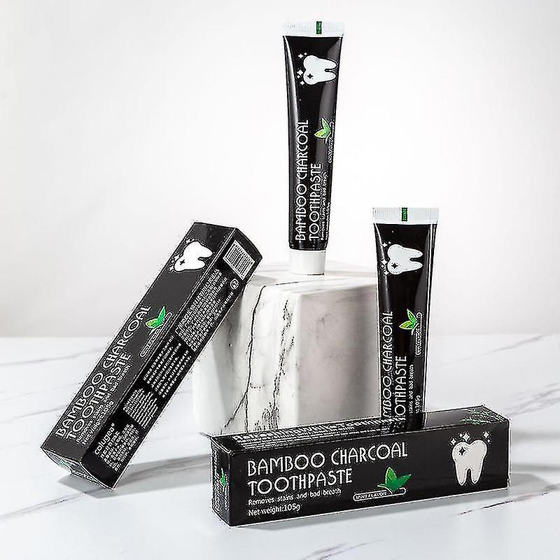 100% New Bamboo Black Toothpaste Teeth Whitening Deep Whitening Teeth ...