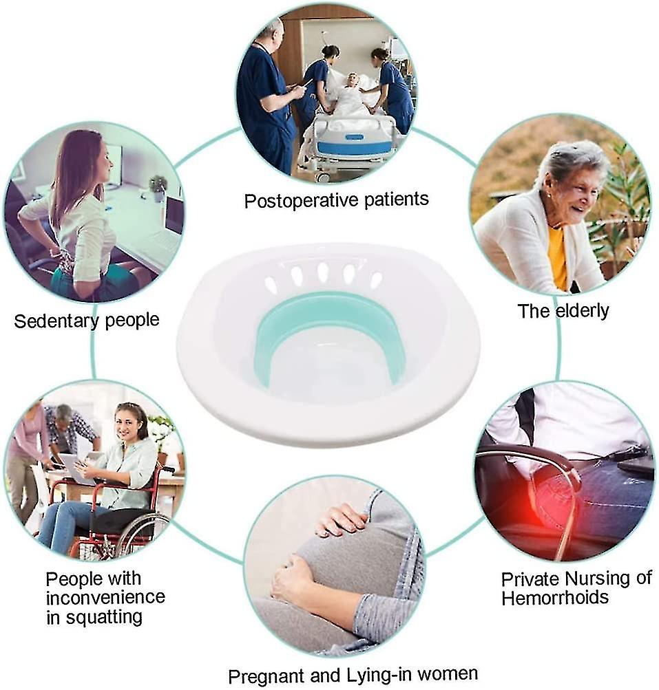 Sitz Bath Foldable Portable Sitz Bath Basin For Toilet For Hemorrhoids ...